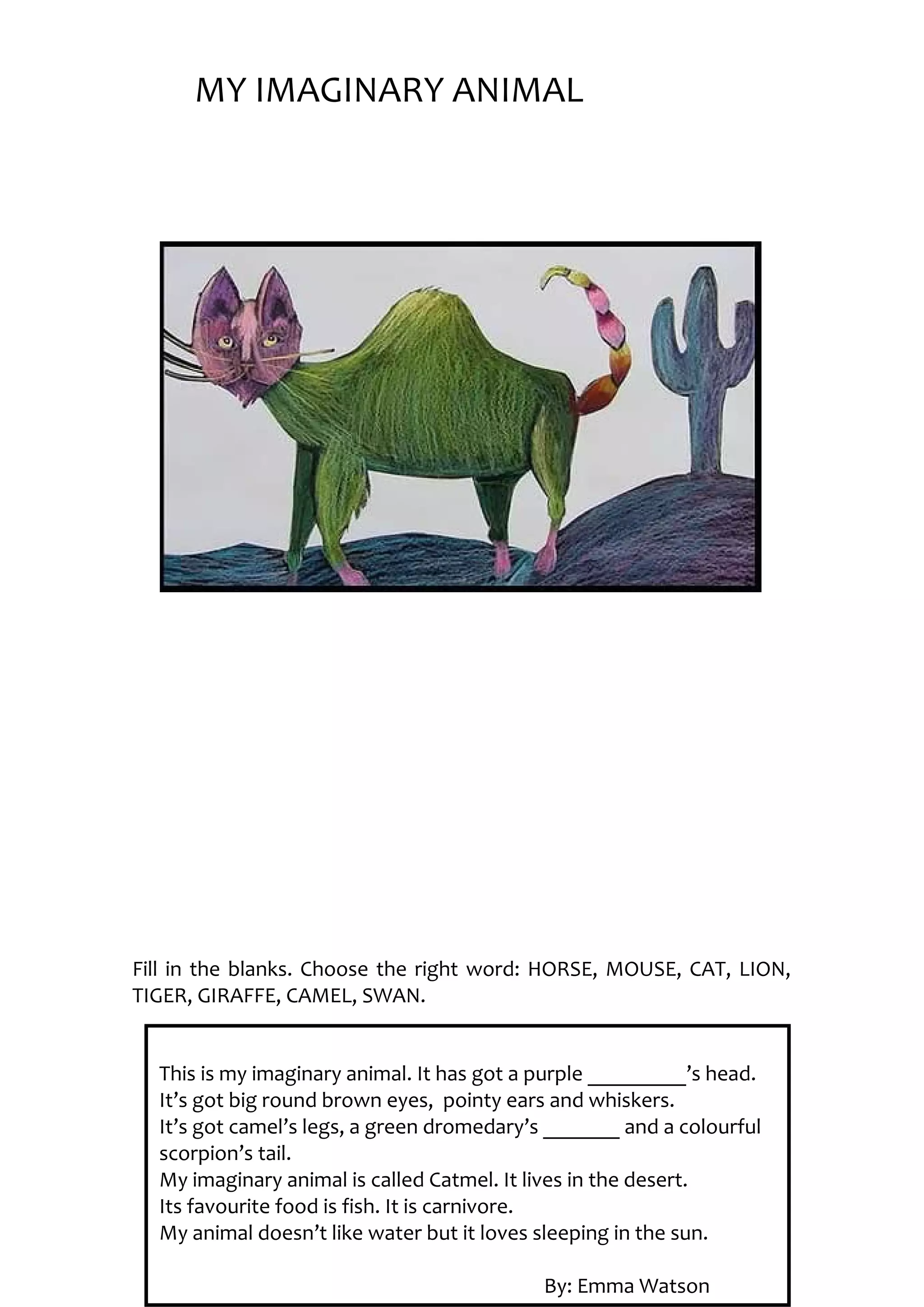 My imaginary animal sample | DOC