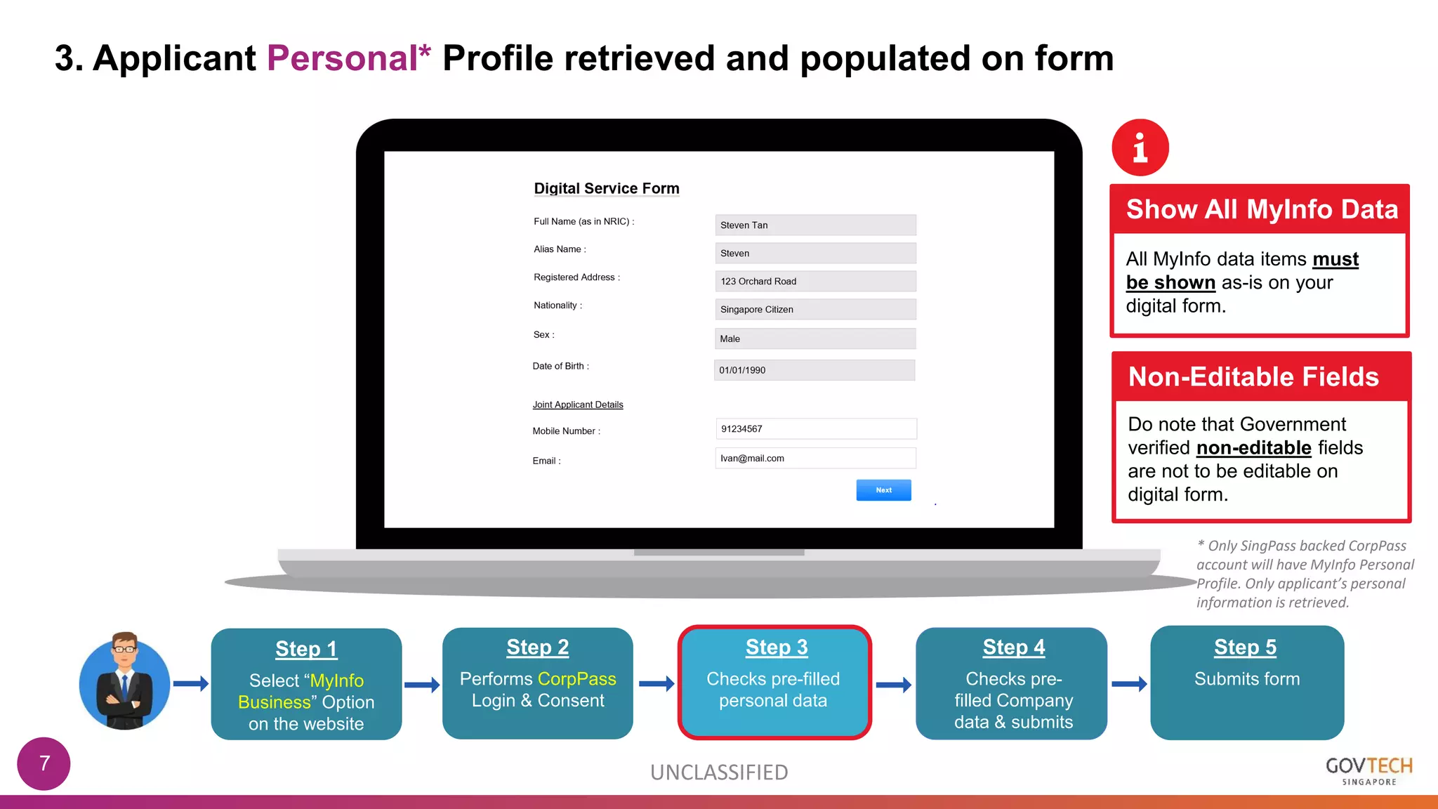 My info biz user journey sample(single applicant)-dev 0.5 | PDF ...