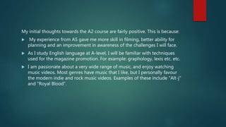 My initial thoughts and feelings – a2 | PPTX