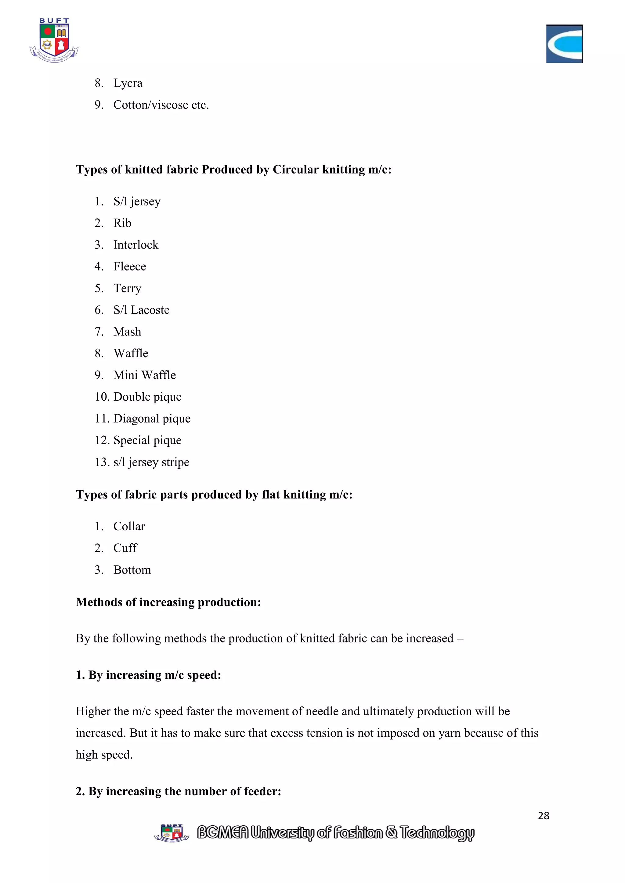 Textile internship report | PDF