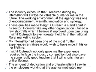 My internship experience | PPTX