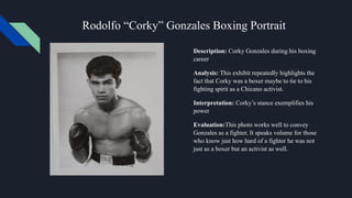 Event Presentation on the Corky Gonzales Online Exhibit | PPTX