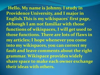 My introduction | PPTX