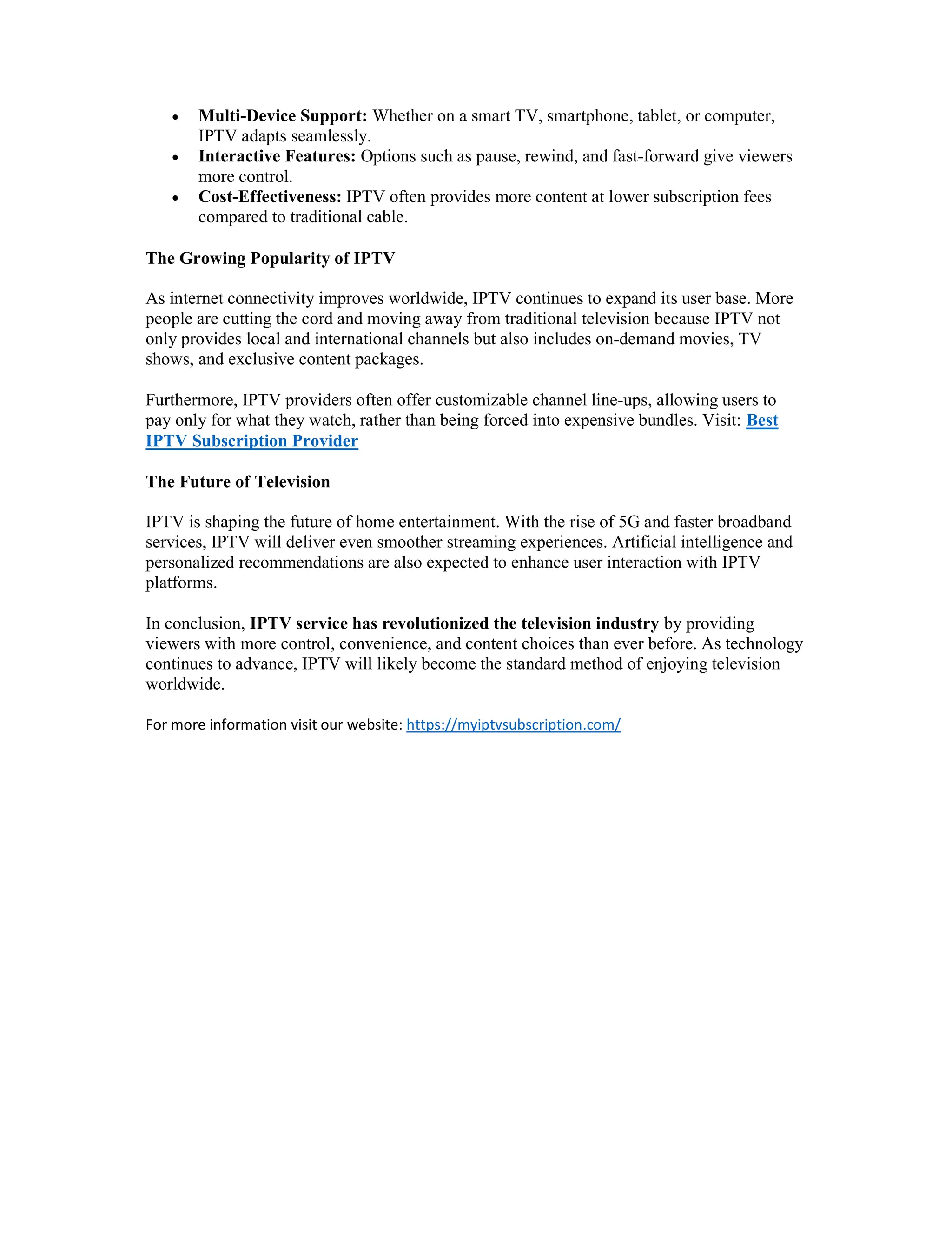 Understanding IPTV Service: The Future of Television ...