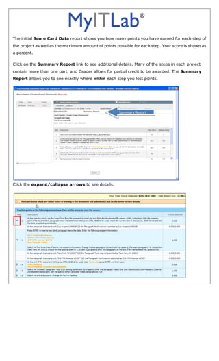 MyITLab: Using Grader | PDF