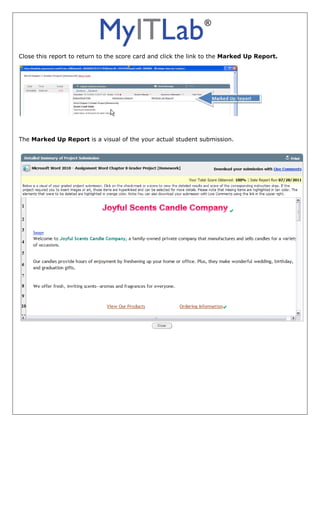 MyITLab: Using Grader | PDF