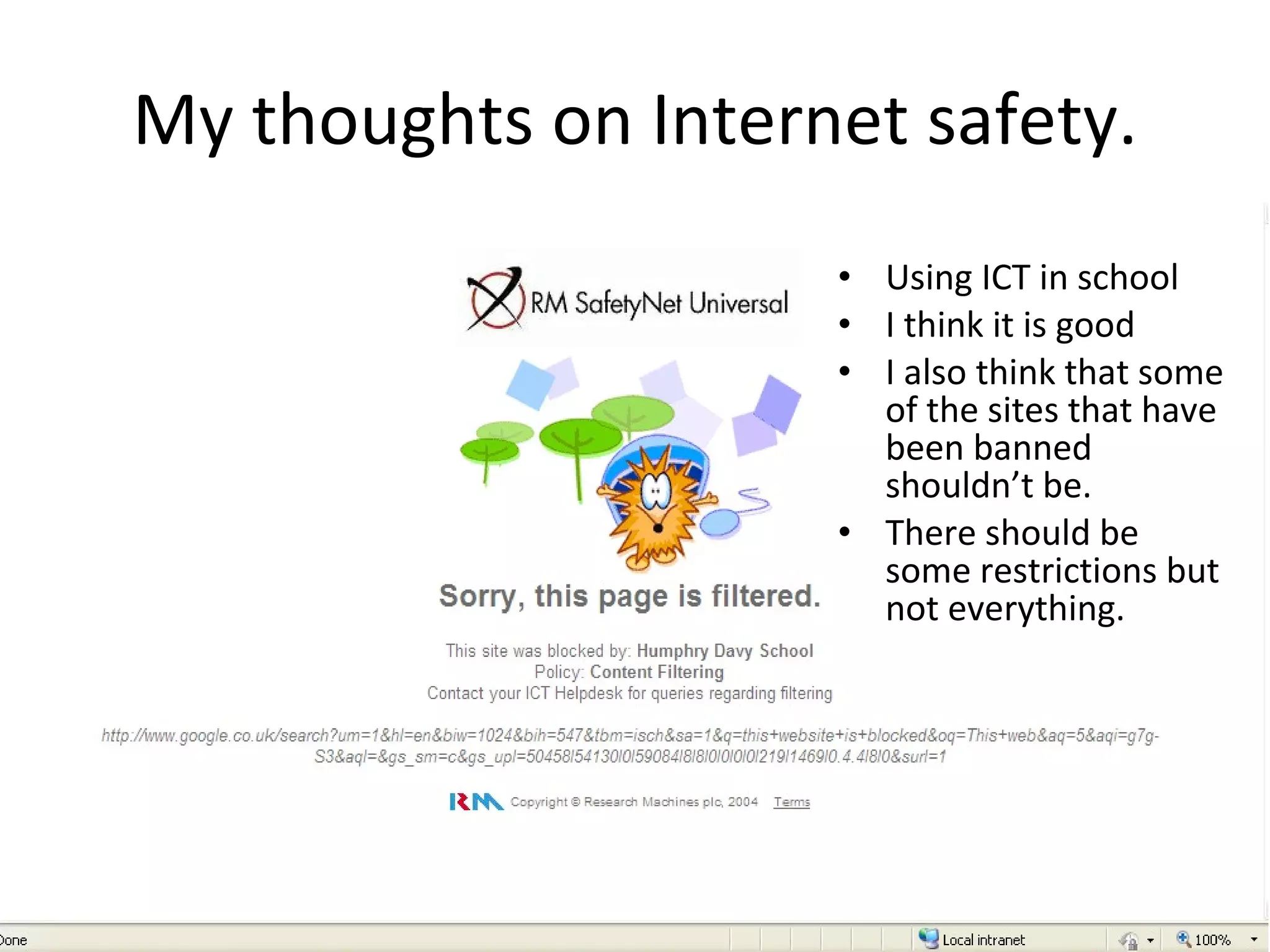 My ICT lessons | PPT