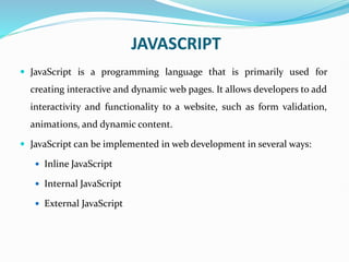 Web development it slideWeb development it slidemy web development slide-1.pptx