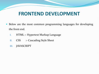 Web development it slideWeb development it slidemy web development ...