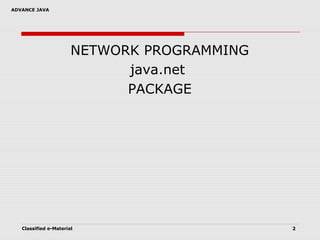 Java Networking | PPT