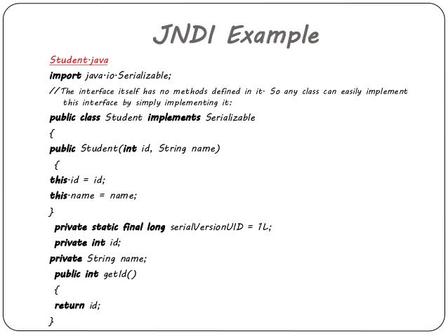 JNDI JNDI