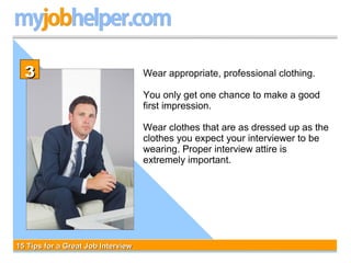 15 Tips for a Great Job Interview | PPT