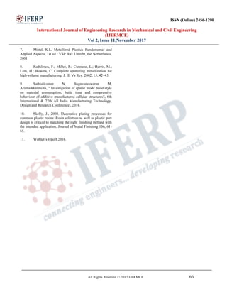Investigation of mechanical properties and surface roughness properties ...
