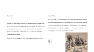 My journey on the oregon trail | PPT