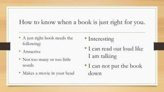 My just right book | PPTX