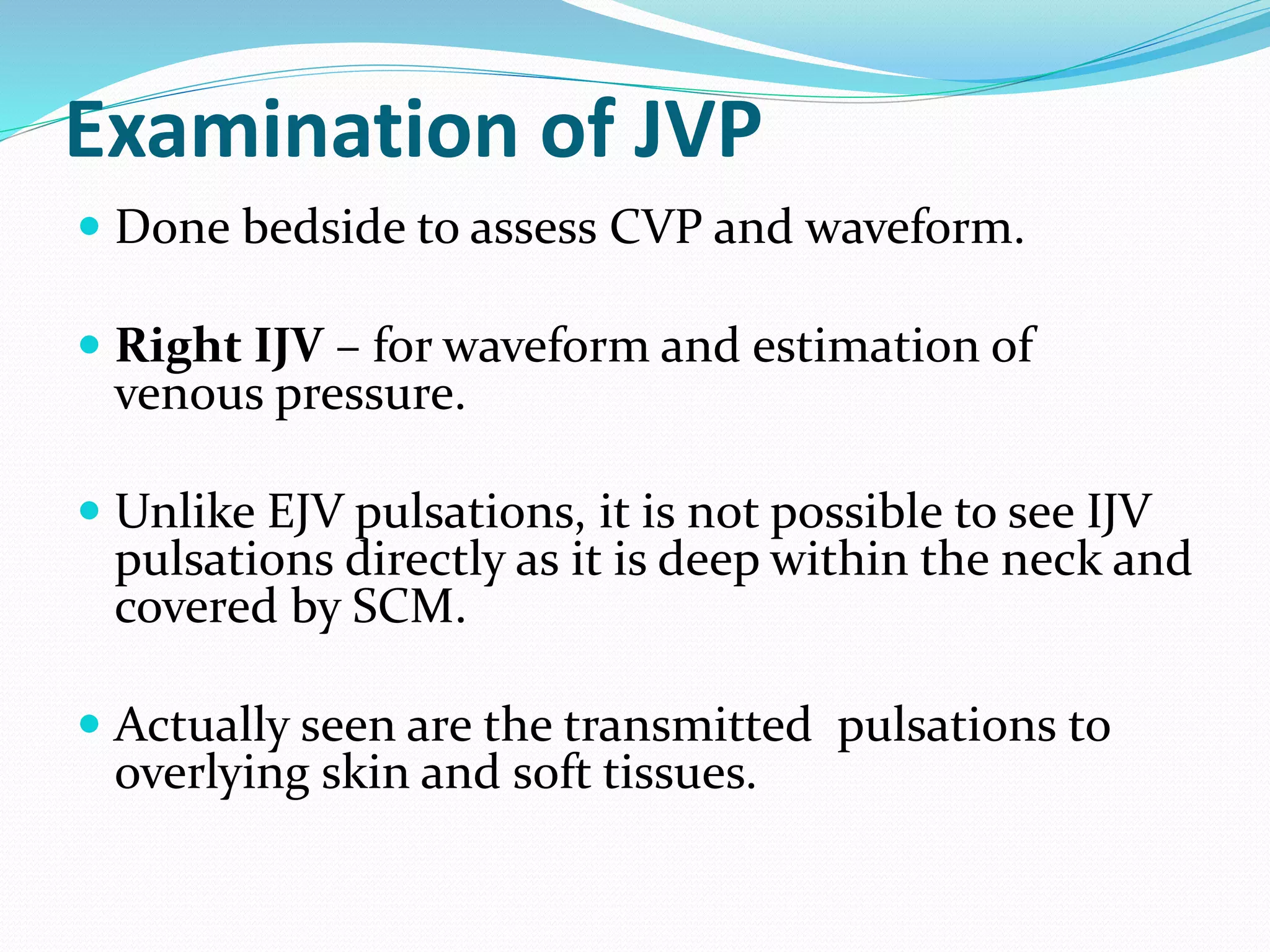 Jugular venous pressure | PPTX