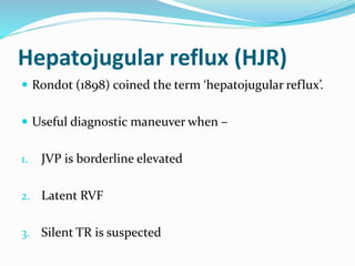 Jugular venous pressure | PPTX