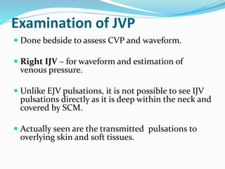 Jugular venous pressure | PPTX