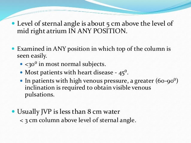 Jugular venous pressure