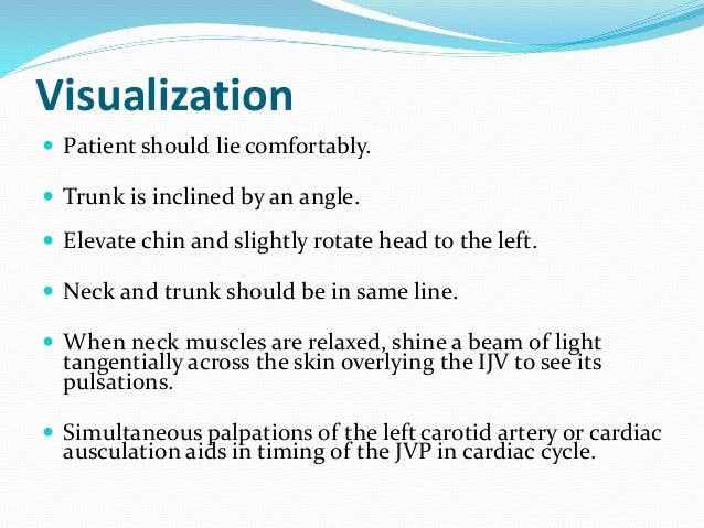 Jugular venous pressure