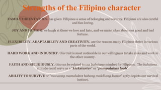 Developing a Filipino Identity: Values, Traits, Community and ...