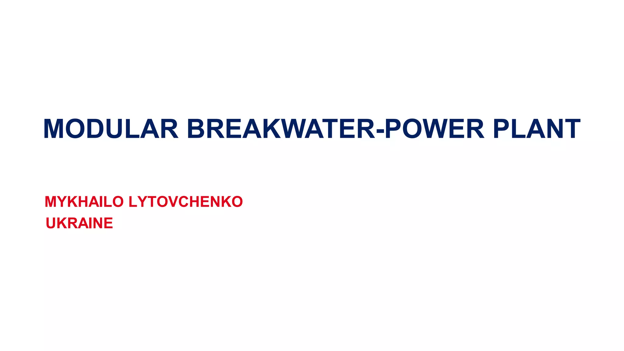 modular breakwater-power plant | PPT