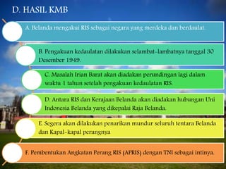 KONFERENSI MEJA BUNDAR DAN PENGAKUAN KEDAULATAN | PPTX