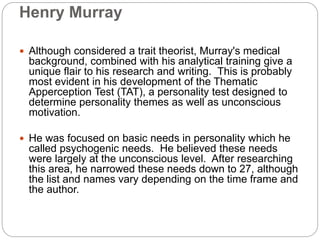 TRAIT THEORY | PPTX