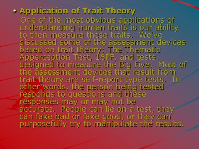 TRAIT THEORY