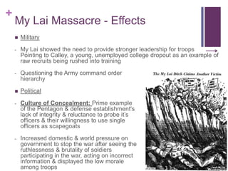 My lai & end of vietnam war | PPTX