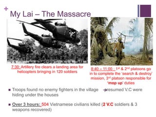 My lai & end of vietnam war | PPTX
