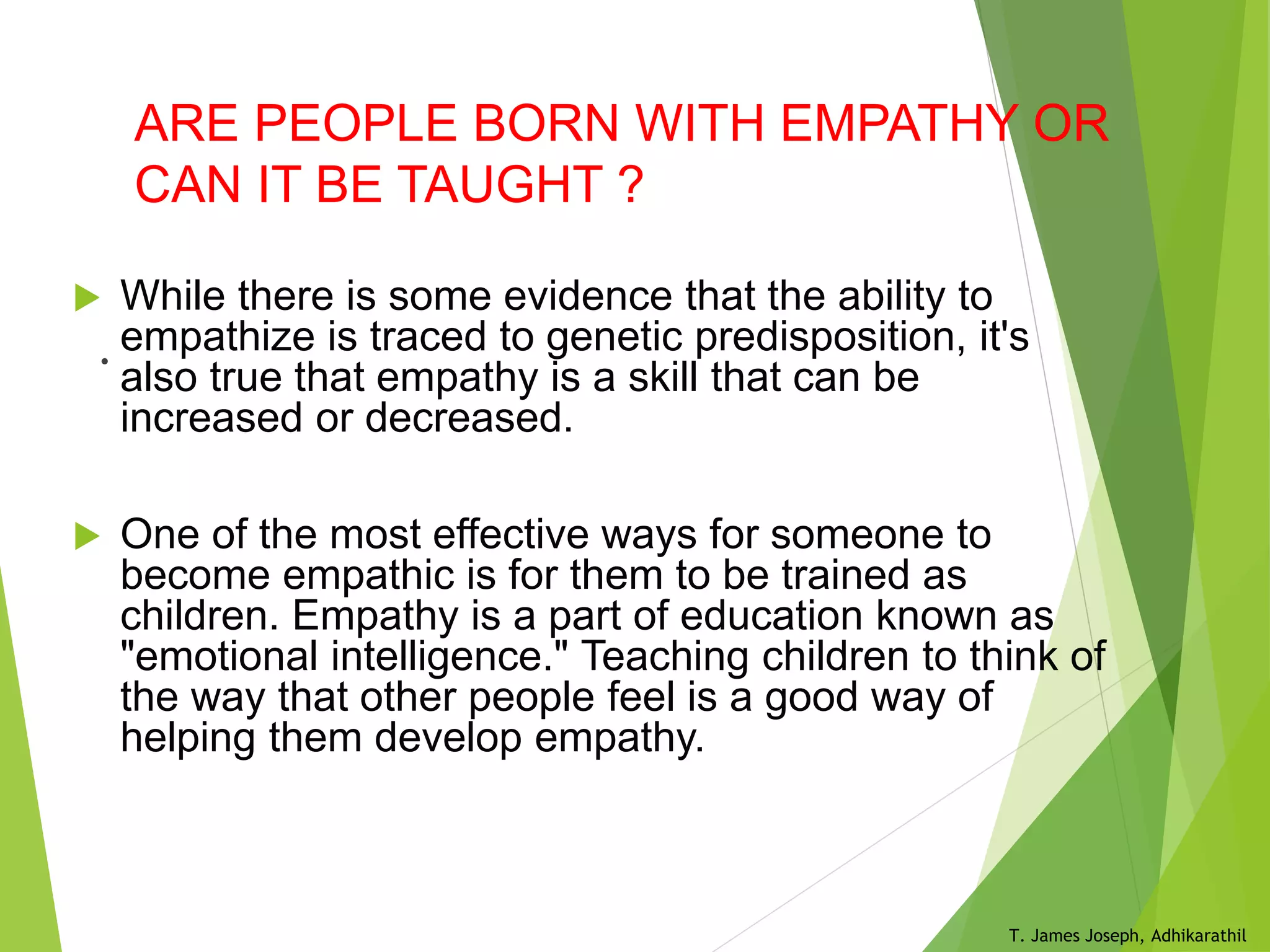 Empathy ppt from james adhikaram - Training ppt for Kerala Land Revenue ...