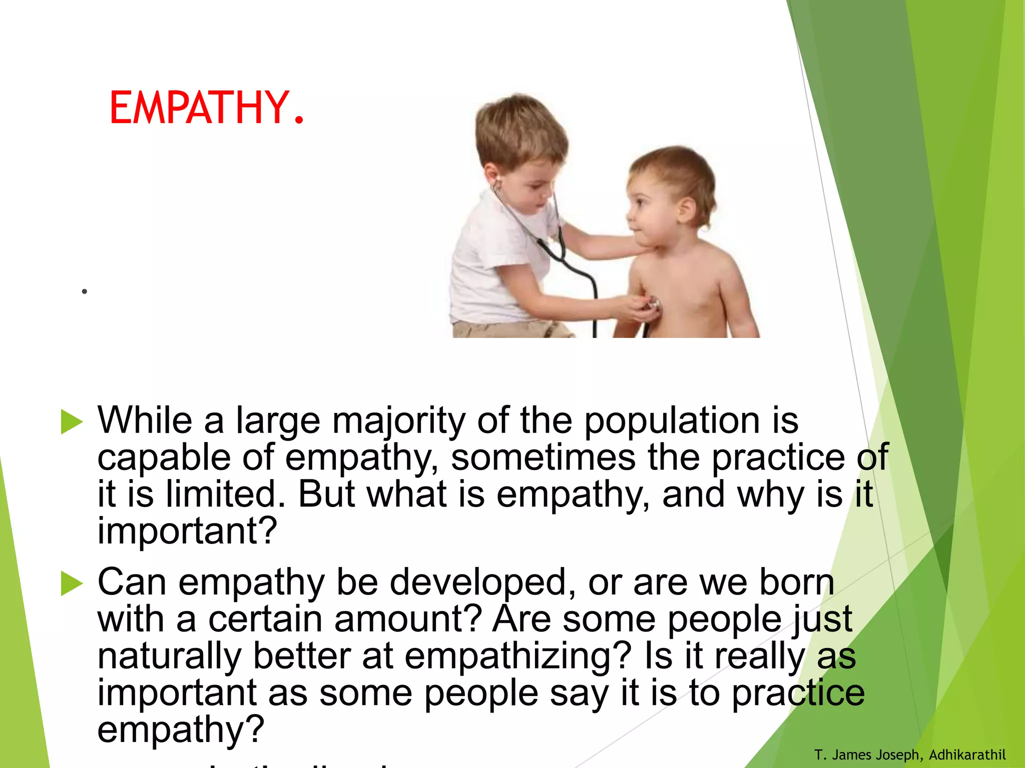 Empathy ppt from james adhikaram - Training ppt for Kerala Land Revenue ...