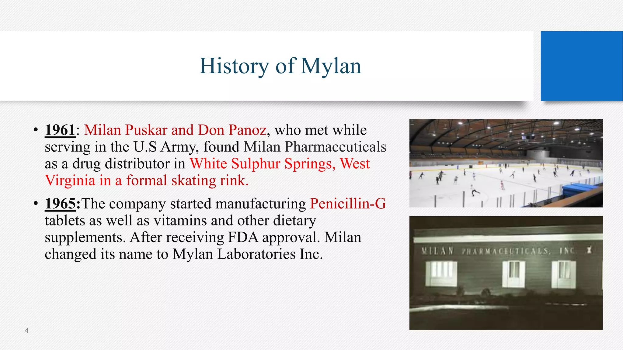 Mylan (Viatris) History and Track Record | PPTX