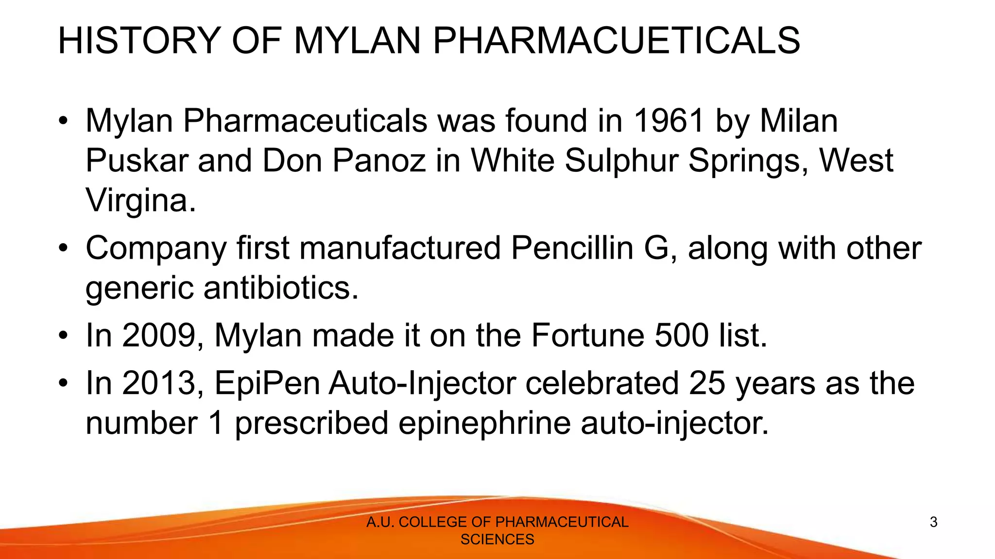 Mylan's epipen pricing scandal | PPTX