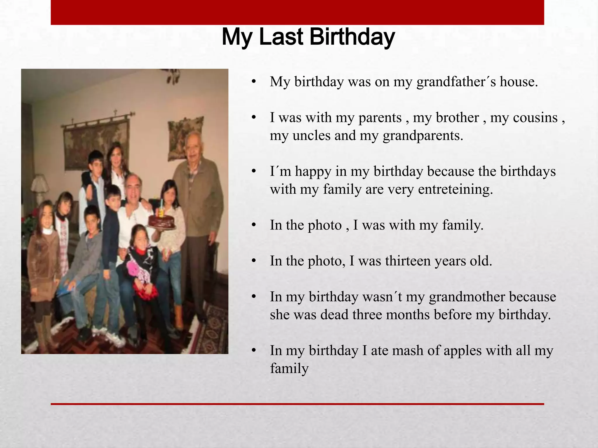 My last birthday | PPT