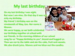 My last birthday | PPTX