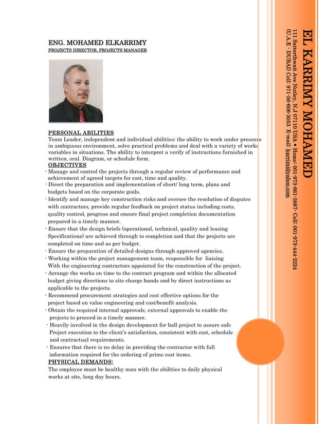 My Last Cv August 2010 | PDF