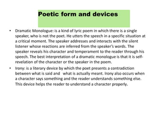 My Last Duchess-ppt-pdf-TD.pdf: A Dramatic Monologue by Robert Browning ...