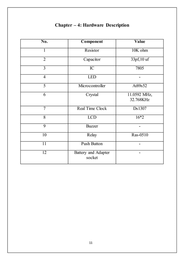 Project Report On The Digital Clock Using Rtc And Microcontroller 8051