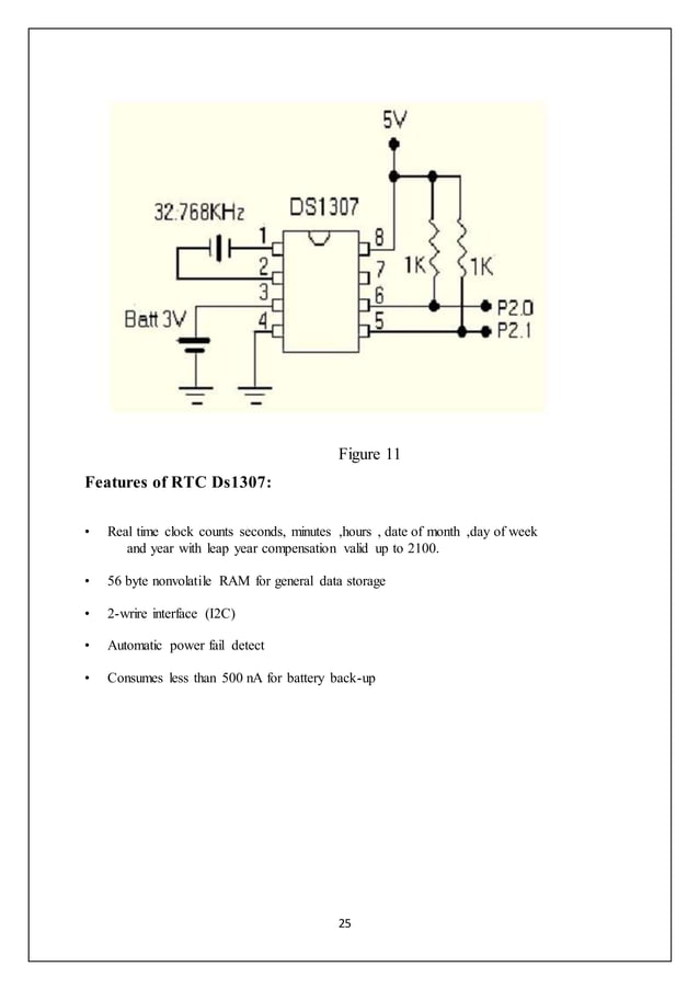 Project Report On The Digital Clock Using Rtc And Microcontroller 8051