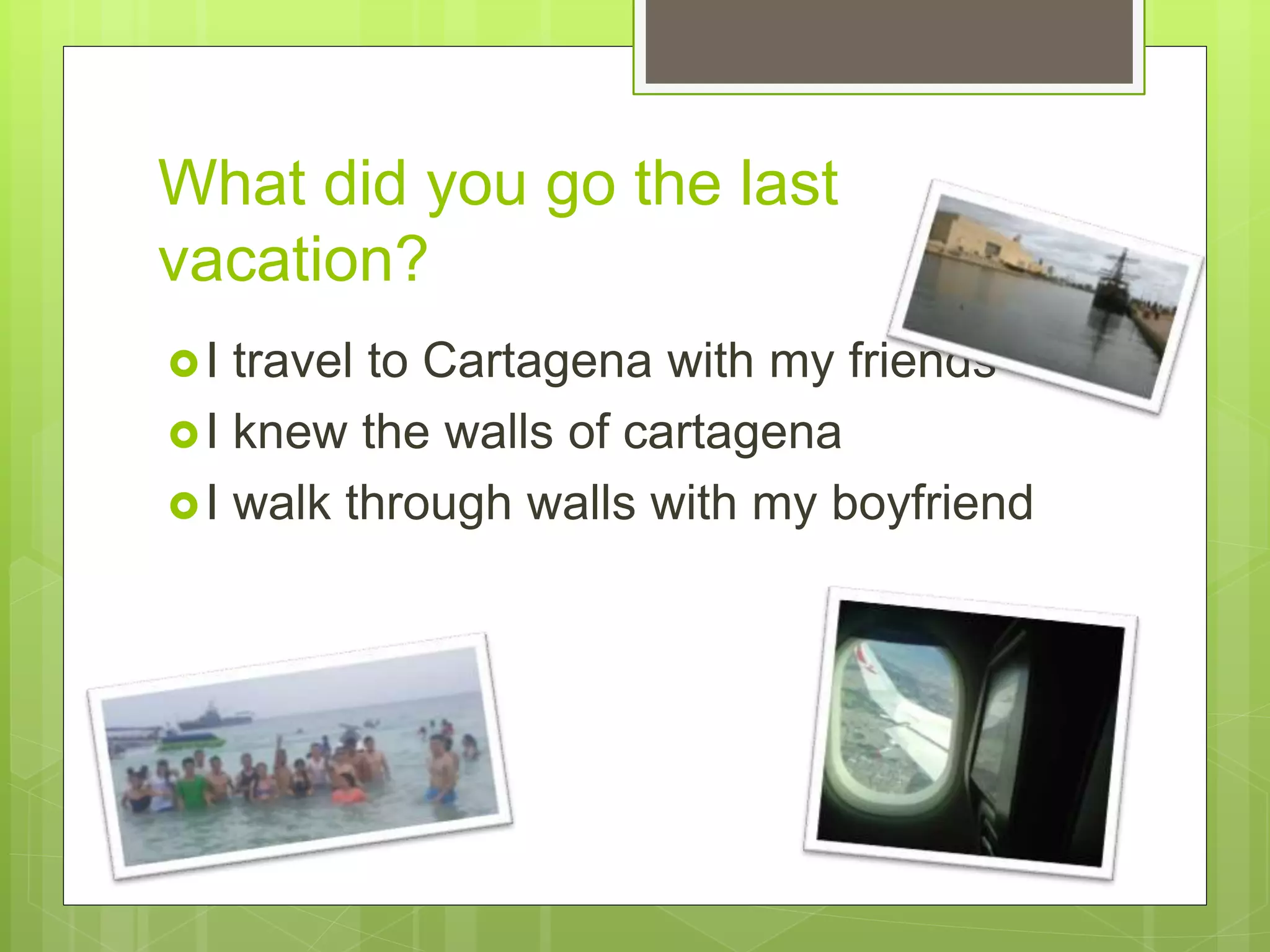 My last vacation | PPTX