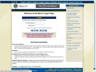 MyLci for Region & Zone Chairperson | PPT