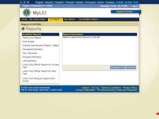 MyLci for Region & Zone Chairperson | PPT