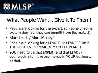 MLSP My Lead System Pro | PPT