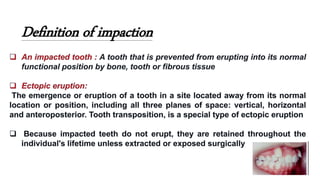 impacted teeth | PPTX
