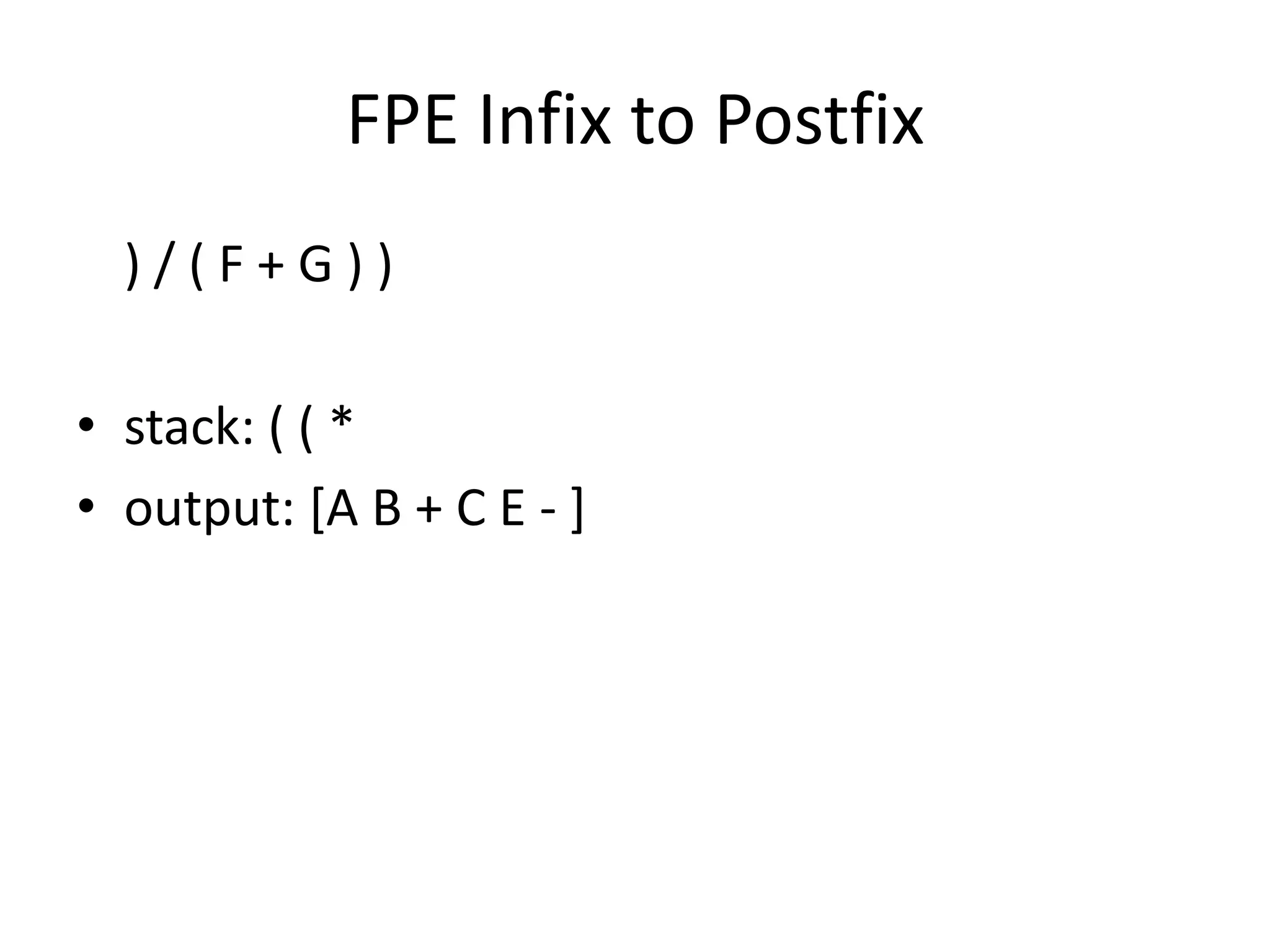 My lecture infix-to-postfix | PPTX