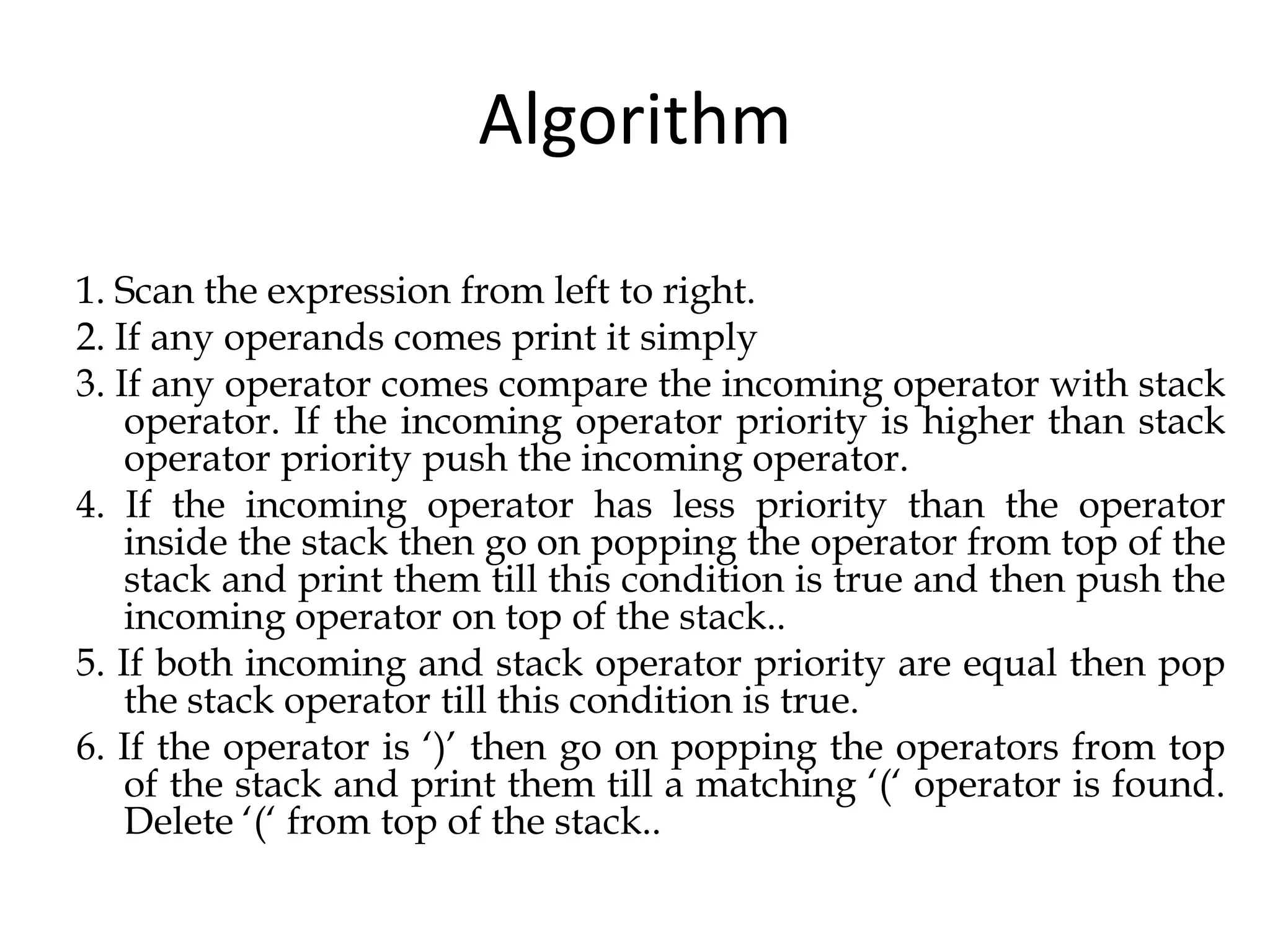 My lecture infix-to-postfix | PPTX