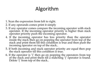 My lecture infix-to-postfix | PPTX