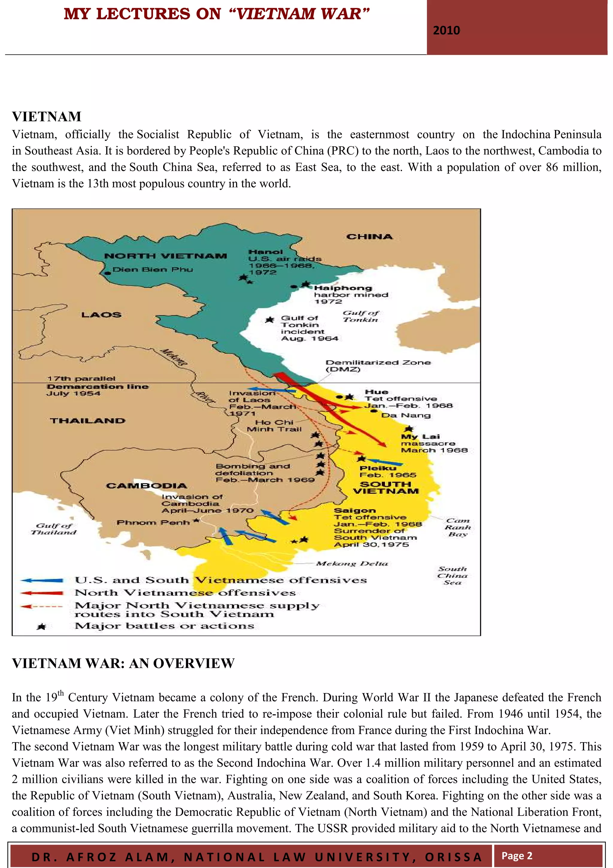 My lectures on vietnam war lecture eleven | PDF